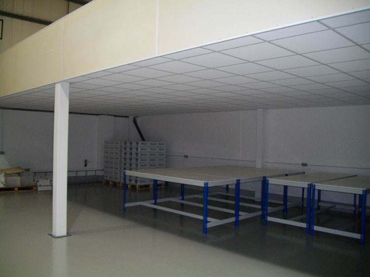 Mezzanine Floor with Fire Protection | Simple Mezzanines